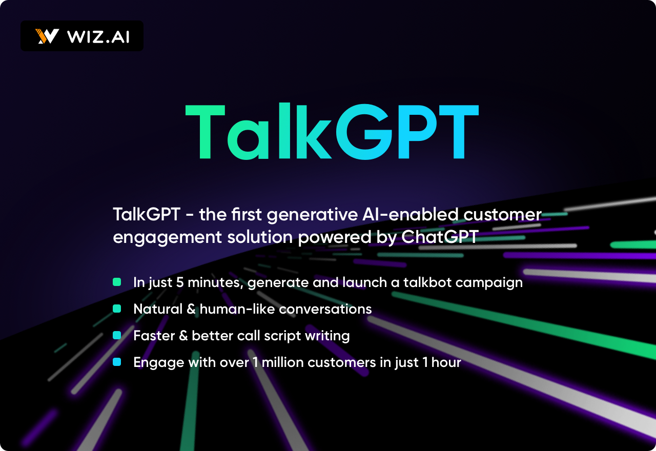 WIZ.AI launches TalkGPT, ASEAN’s first ChatGPT-powered customer engagement solution for business ...
